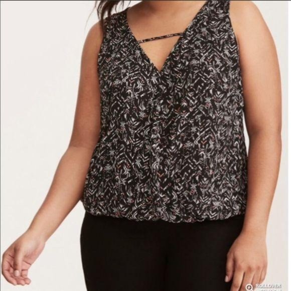 torrid | Tops | Torrid Georgette Surplice Geometric Tank Top 2x | Poshmark